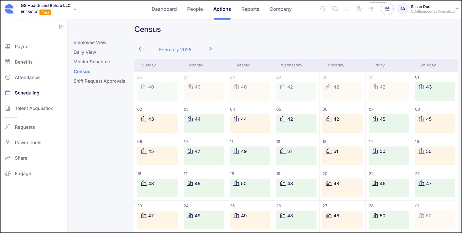 Advanced Scheduling - Census